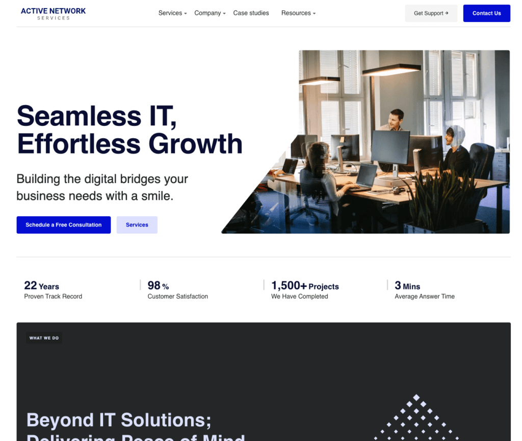 Active Network Services Website Redesign - Click Genius